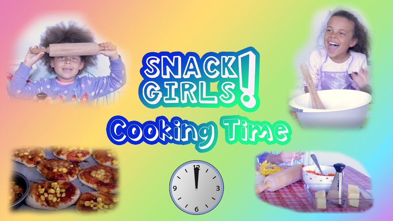 SNACK GIRLS: Cooking Time! Mini Pizza! - YouTube