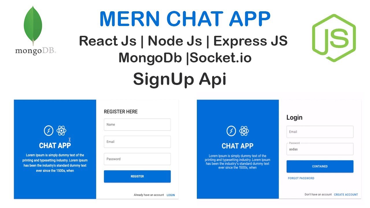 How To Create Registration Api In Node Js And React Js Socket Chat 5996