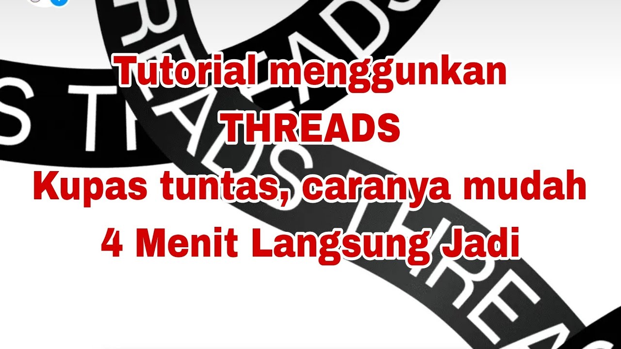 Cara Menggunakan Threads Instagram mudah || Aplikasi Threads || Threads ...