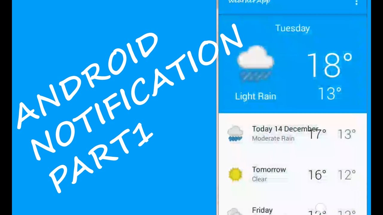 ANDROID NOTIFICATION PART1 - YouTube