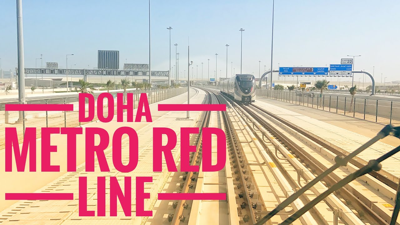 Doha Metro Red Line | Qatar Rail | Underground train - YouTube