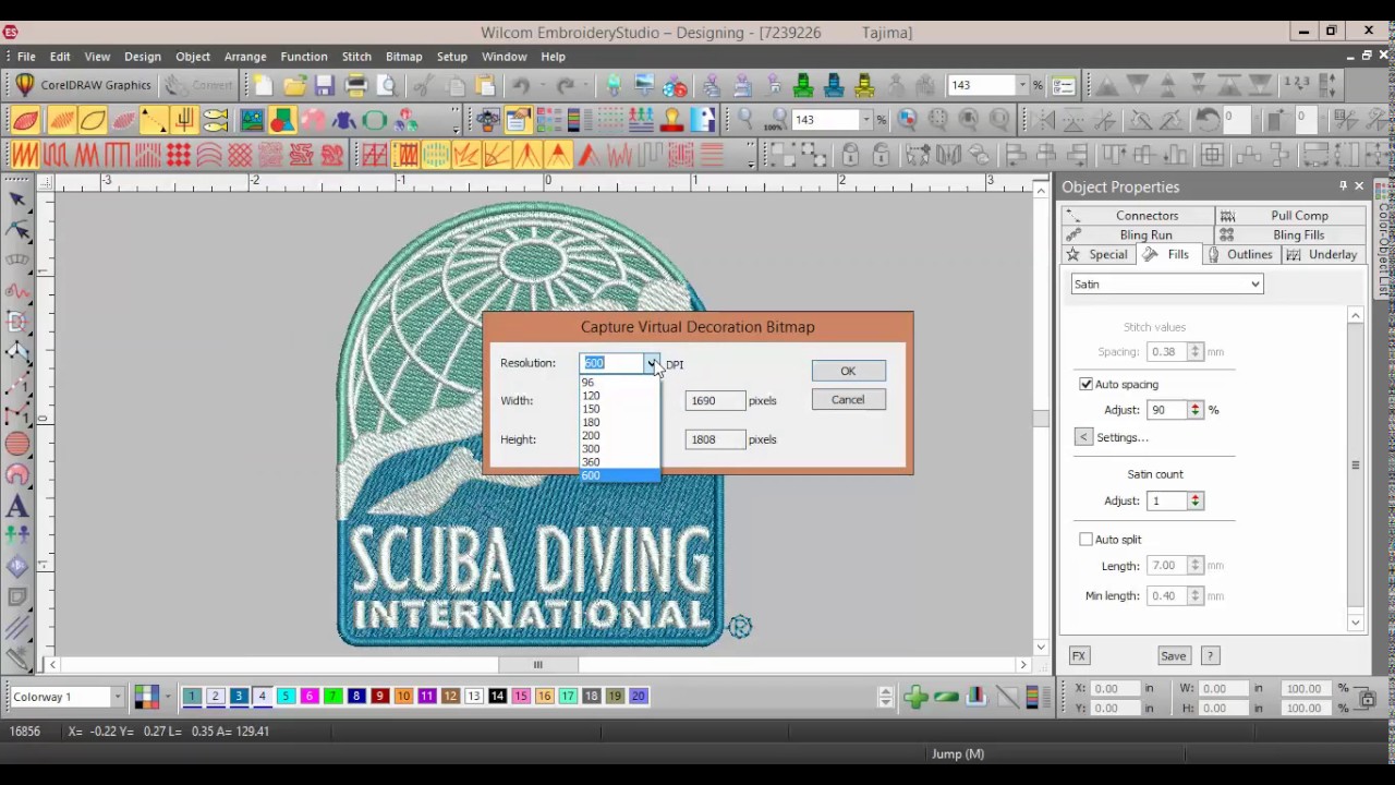 EmbroideryStudio e3 - Virtual Decoration - YouTube