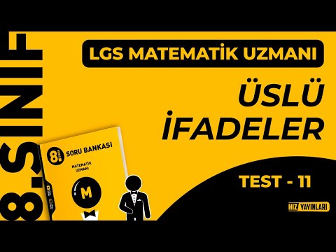 HIZ 8.Sınıf LGS Matematik Uzmanı Test-11 Çözümleri | ÜSLÜ İFADELER