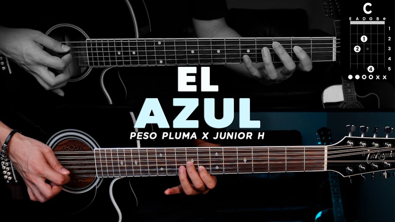 El Azul - Peso Pluma x Junior H (REQUINTO + ACORDES) DEMO Tutorial ...