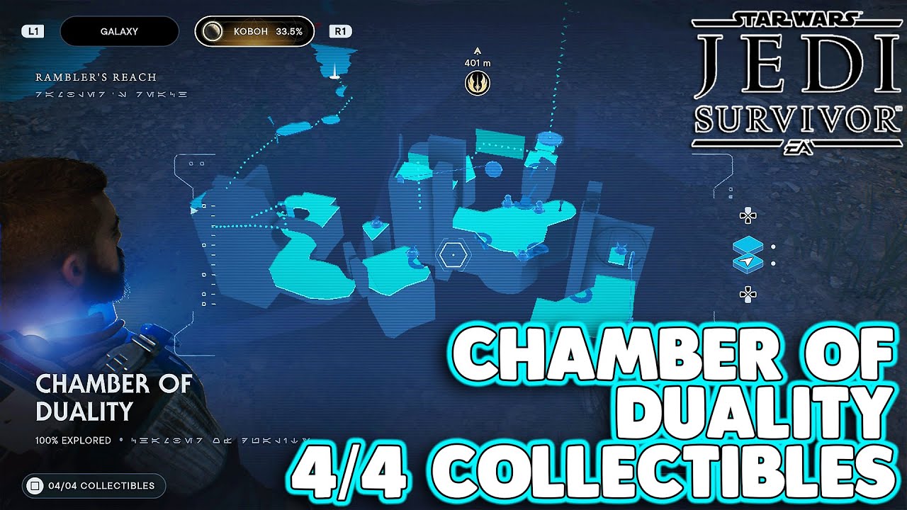Star Wars : Jedi Survivor - CHAMBER OF DUALITY ALL Collectible ...
