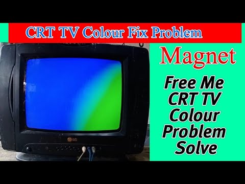 How to fix colour patch problem in CRT TV | Crt tv colour problem / crt ...