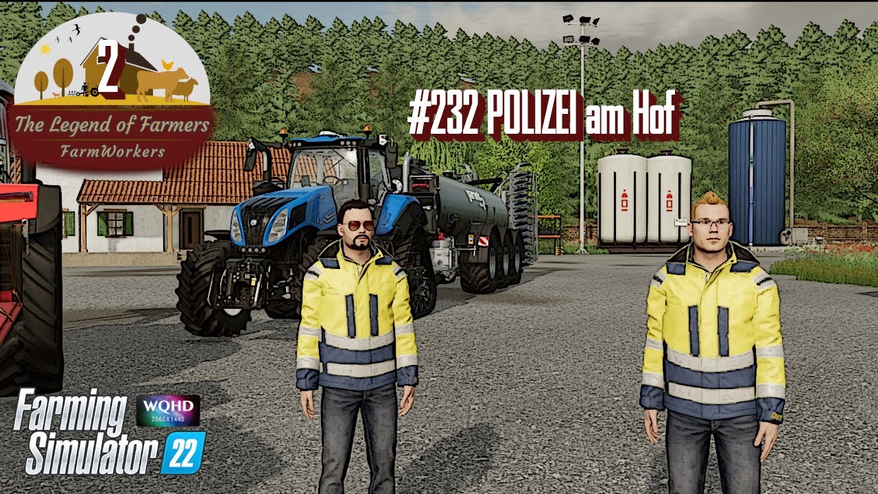 LS22 #232 POLIZEI am Hof |l RolePlay Grünfelder Land [deutsch] - YouTube