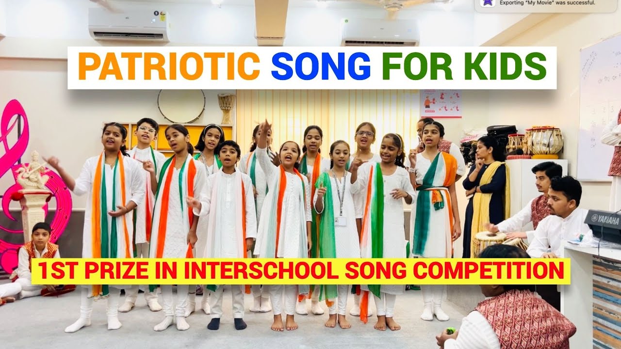 Patriotic Song For kids-1st Prize in Interschool Patriotic Singing ...