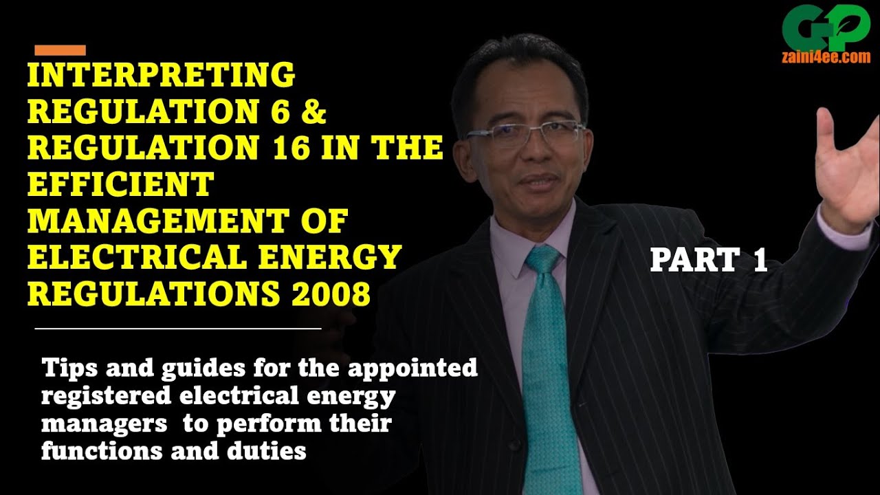 INTERPRETING REGULATION 6 & REGULATION 16 IN EMEER 2008 : PART 1 - YouTube