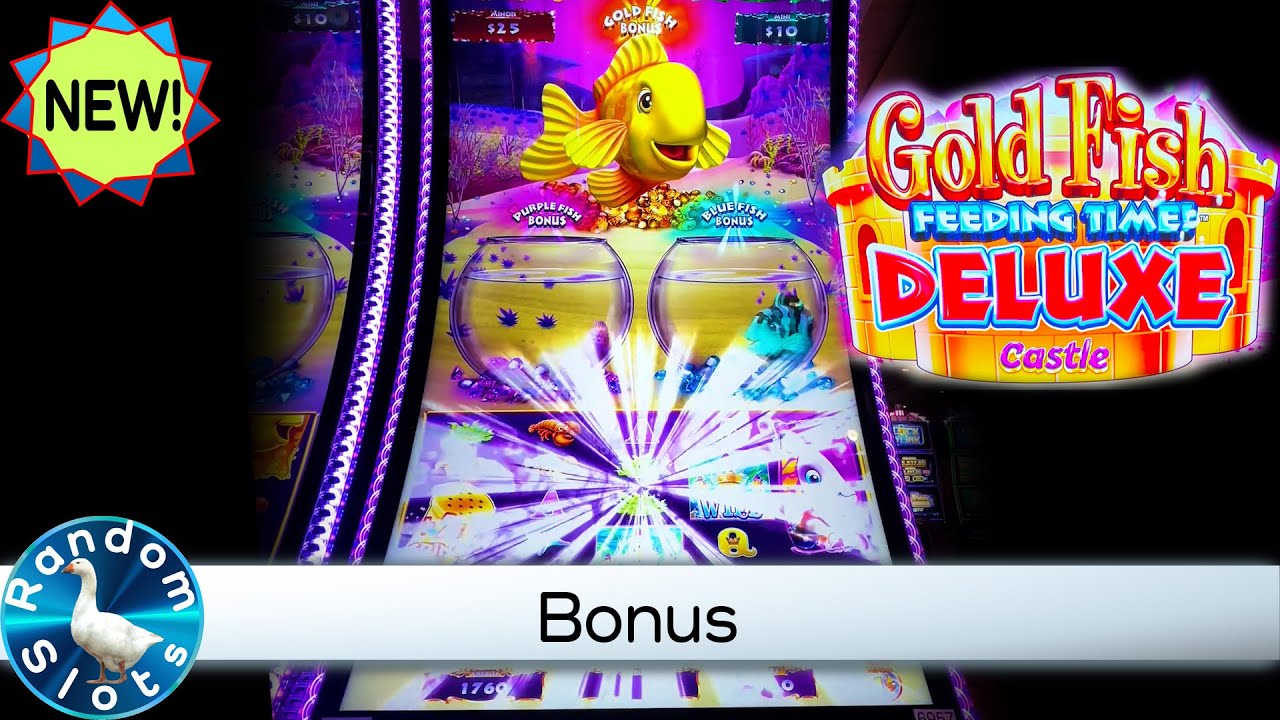 New⭐️Gold Fish Feeding Time Deluxe Castle Slot Machine Bonus - YouTube