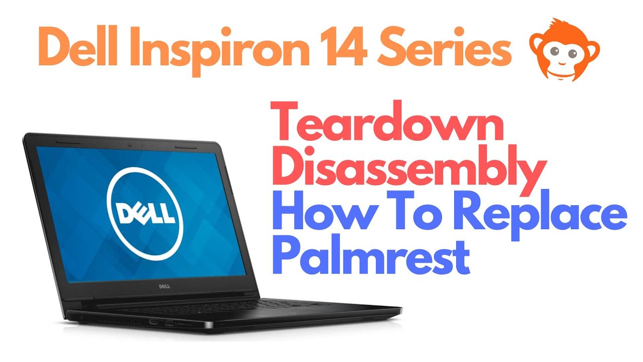 Dell Inspiron 14 Teardown / Disassembly / Access Palmreset etc - YouTube