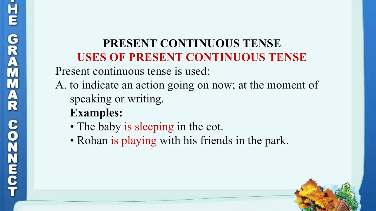 Verbs Expressing the Present | Simple Present Tense | Present ...