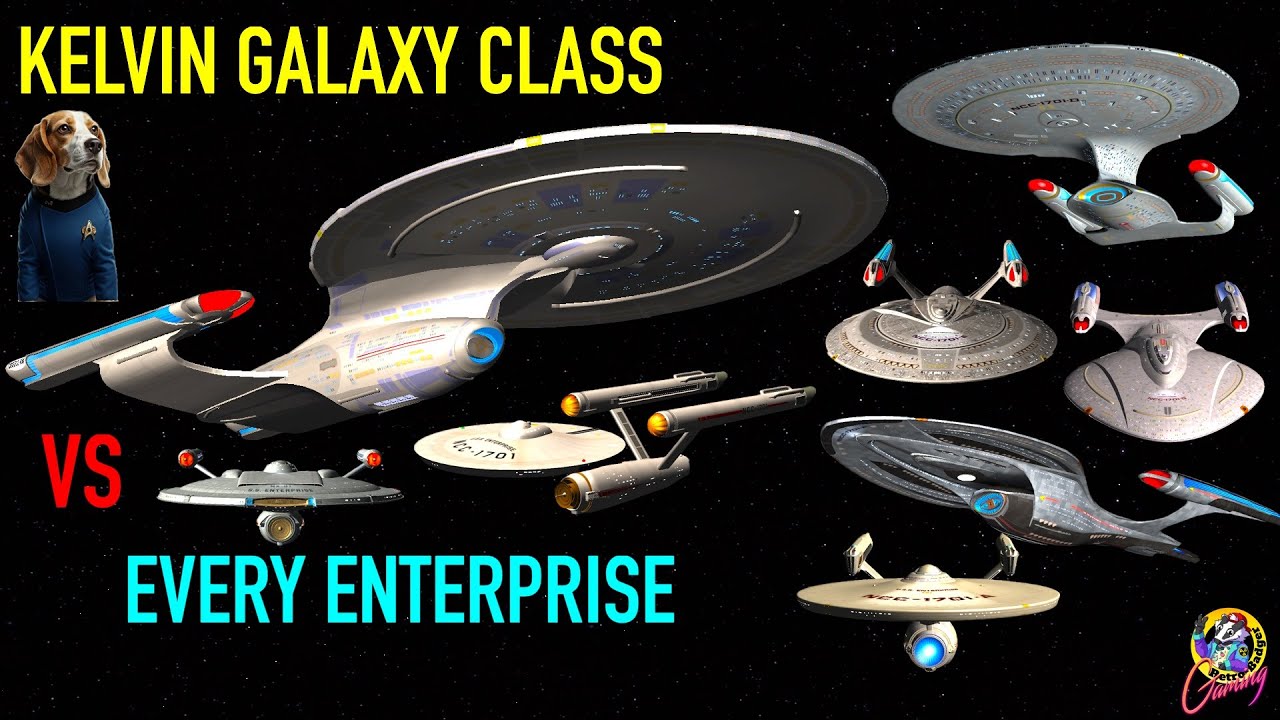All Enterprises VS KELVIN Galaxy Class - Star Trek Starship Battles ...