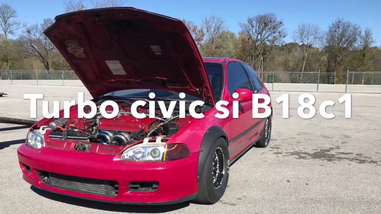 Stock rods and stock head b18c1 turbo civic - YouTube