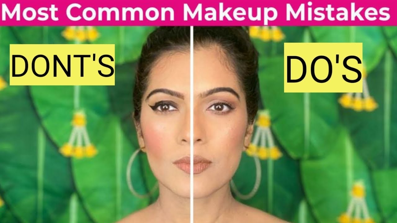 FREE MAKEUP CLASS|MAKEUP MISTAKES AND HOW TO FIX THEM|मेकअप गलतियाँ और ...