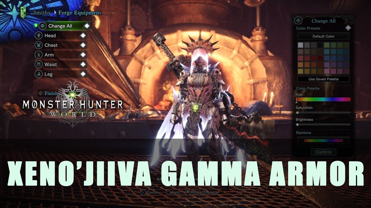 MHW: Xeno'jiiva Gamma Armor - YouTube