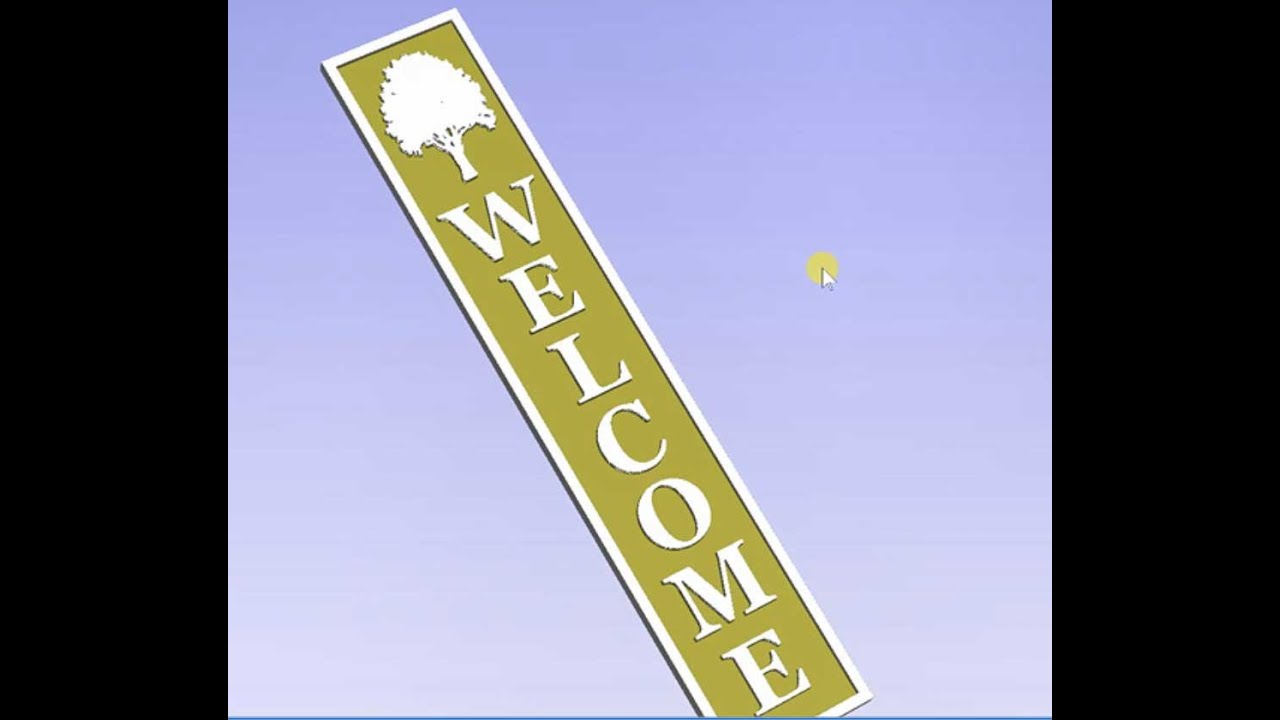 Welcome Sign Project - YouTube