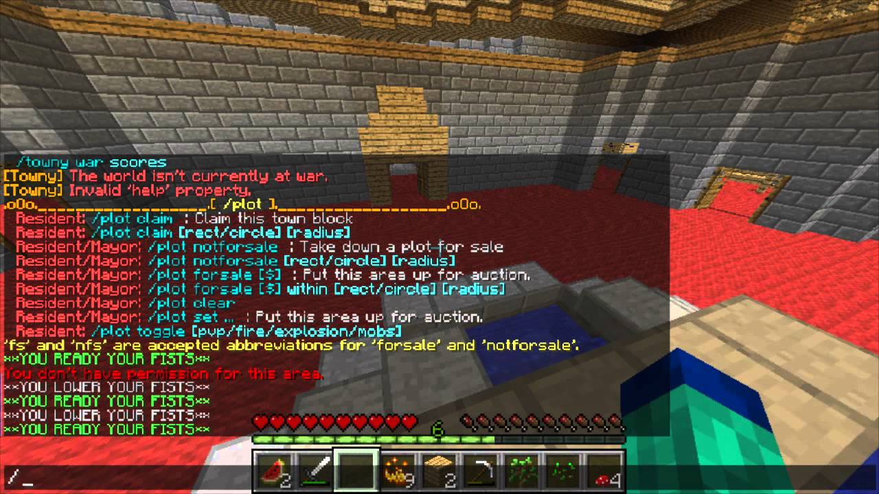 Towny Plugin : Tutorial | MInecraft - YouTube