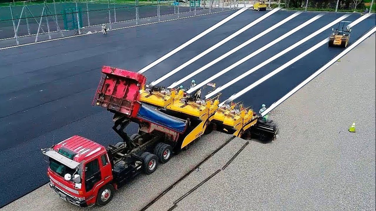 World Amazing Modern Road Construction Machines, Incredible Fastest ...