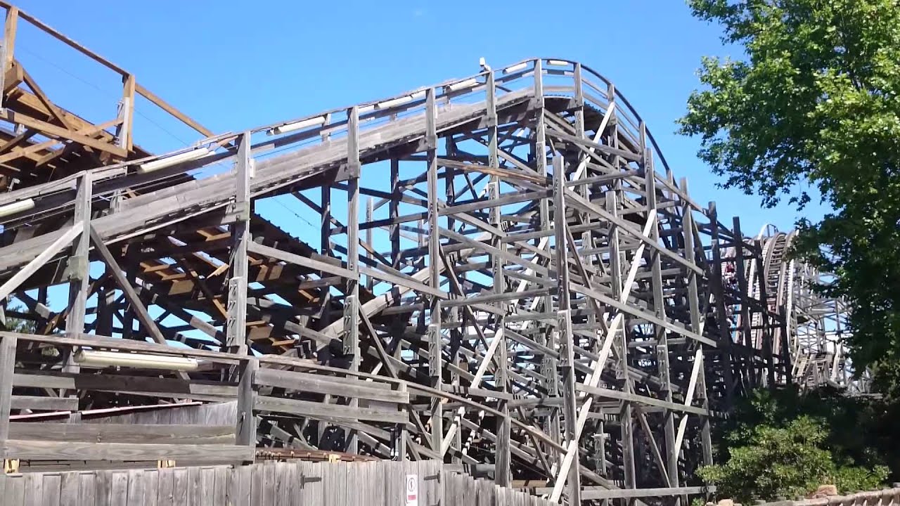 Stampida and Tomahawk Roller Coasters at PortAventura in Salou, Spain ...