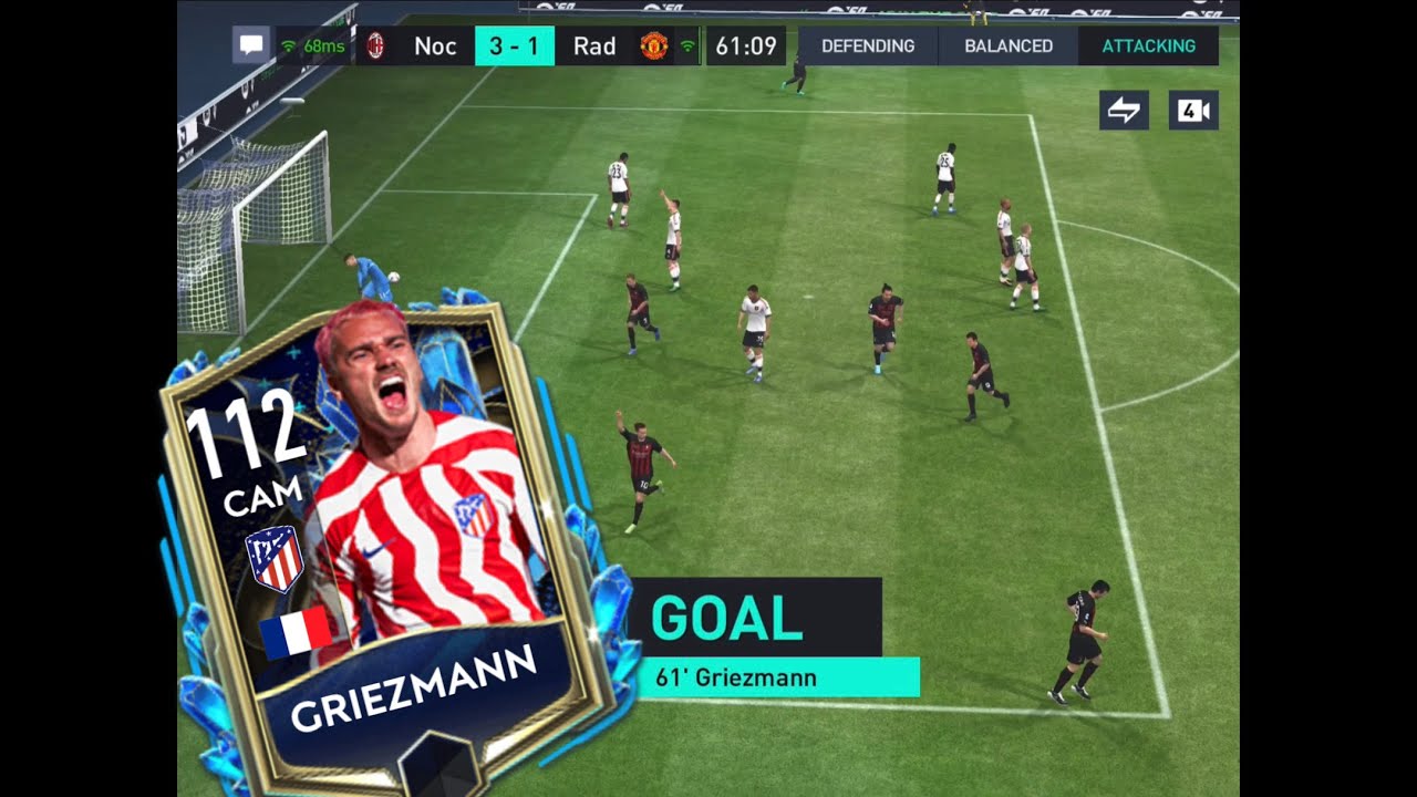 First video !!! : FIFA Mobile La Liga TOTS 112 Griezmann gameplay - YouTube