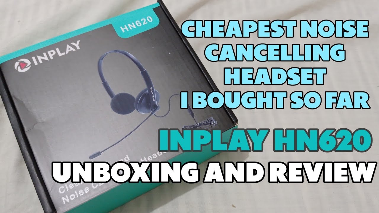 INPLAY HN620 NOISE CANCELLING HEADSET MIC | Unboxing Review and Test # ...