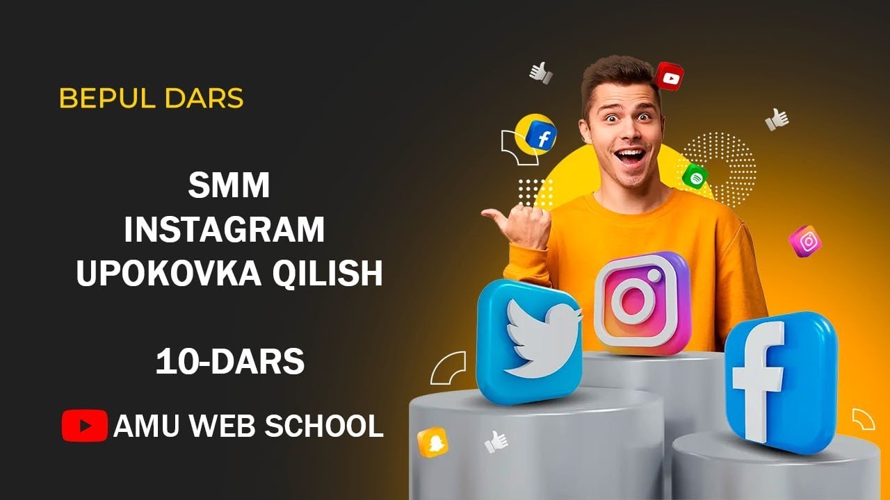 Smm 10-Dars // "Instagram Upakovka qilish" - YouTube