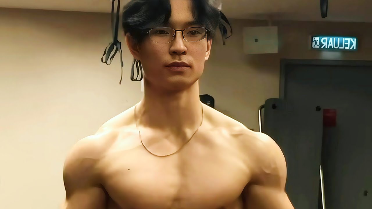 Jared kong young bodybuilder flexing muscles - YouTube