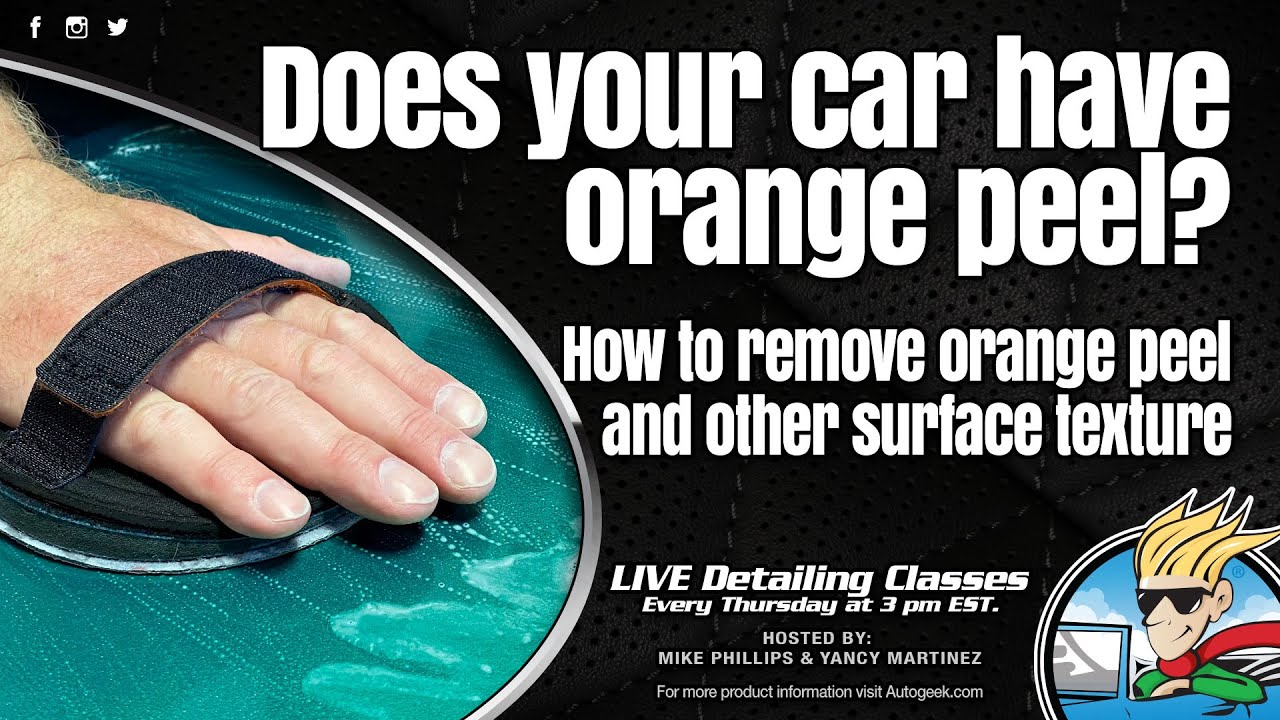 Does your car have orange peel? Remove it by hand! - YouTube