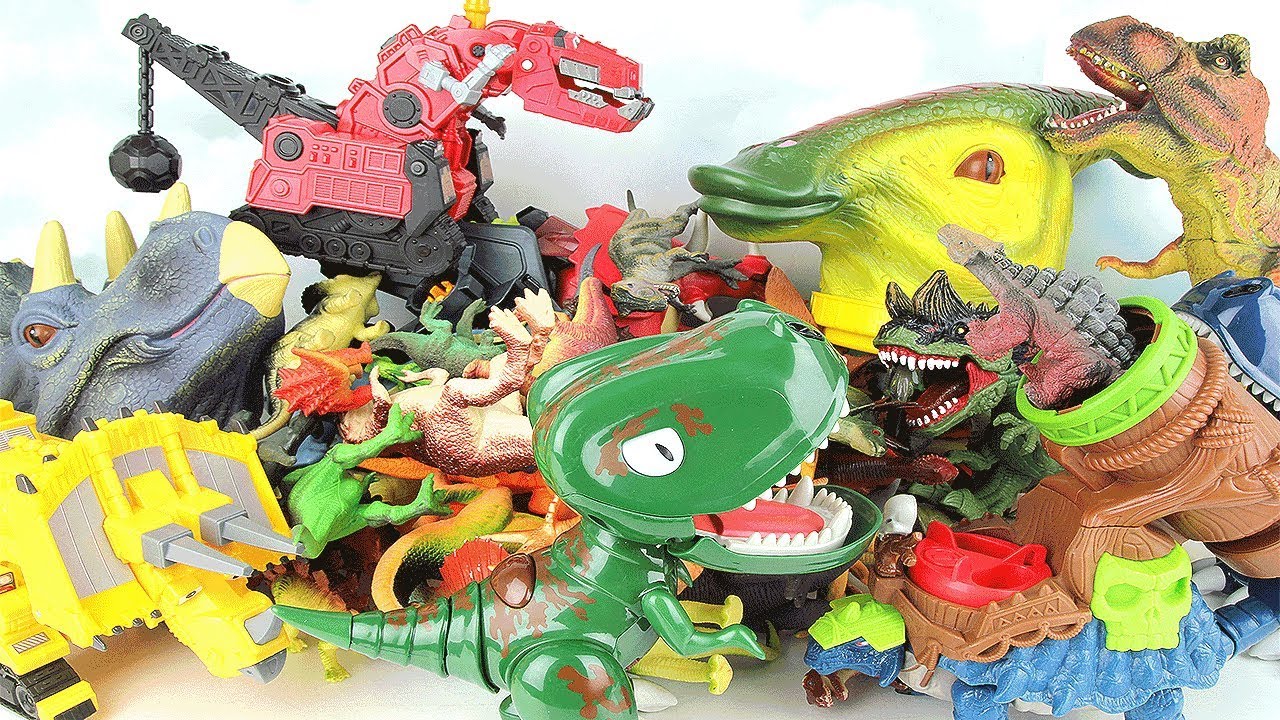 My 2017 Dinosaur Toys Collection - Big Heads, Walking, Transforming ...
