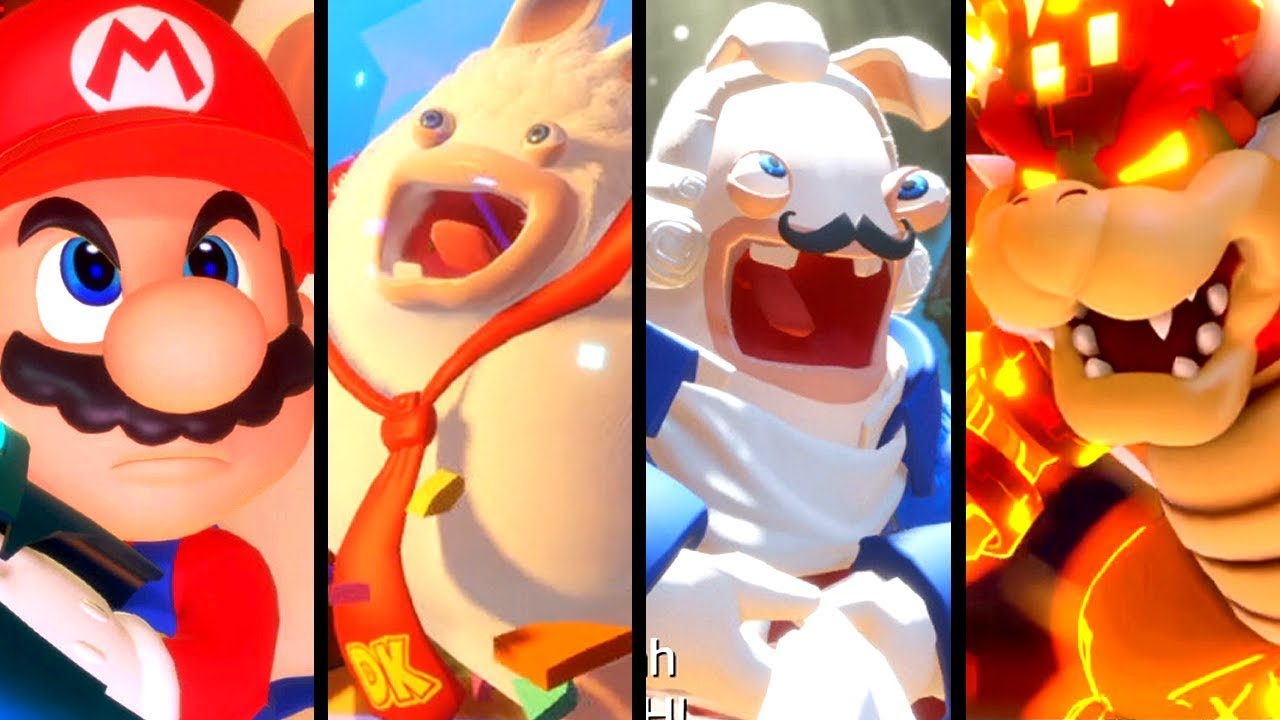 Mario + Rabbids Kingdom Battle ALL BOSSES (Switch) - YouTube