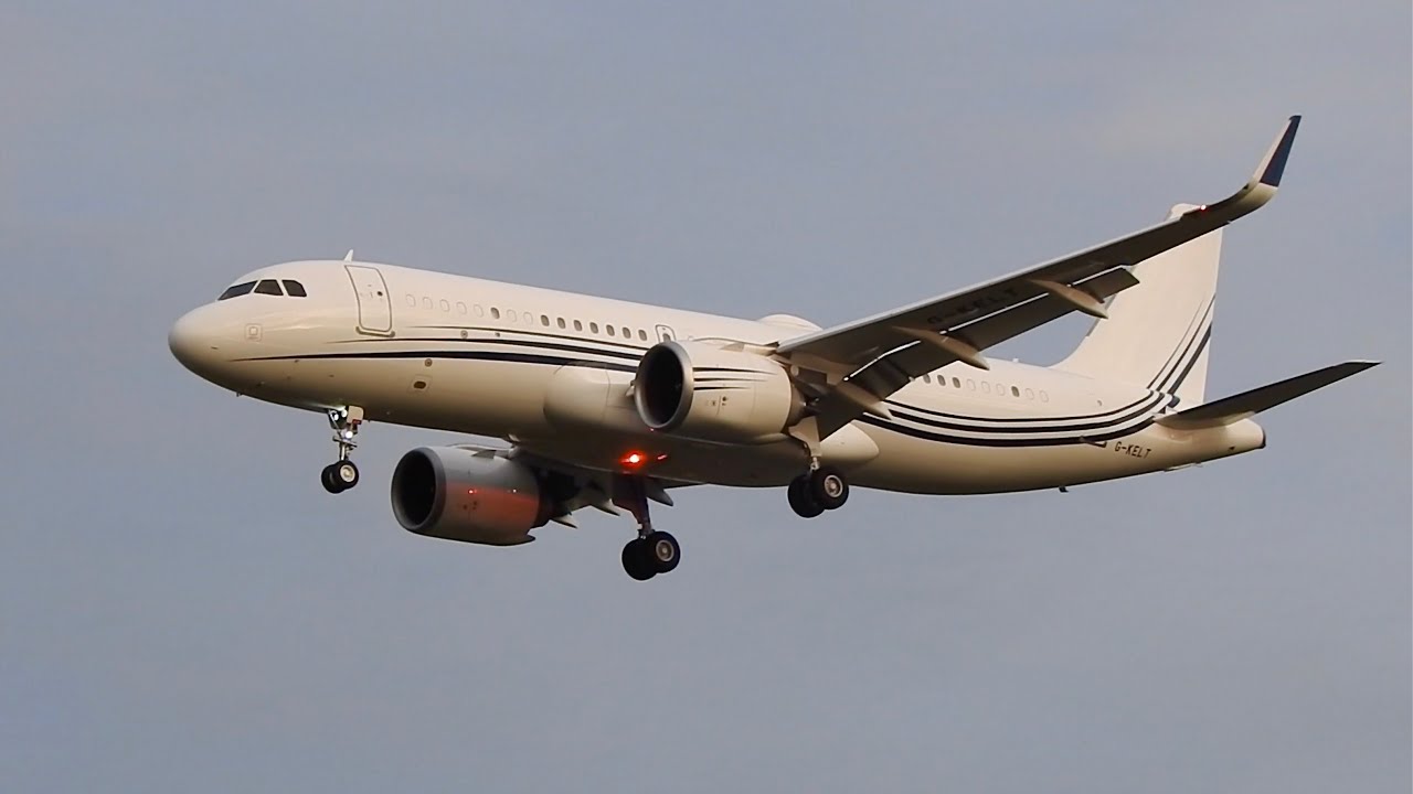 Encore: Acropolis Aviation Airbus A320-251NCJ G-KELT landing and ...