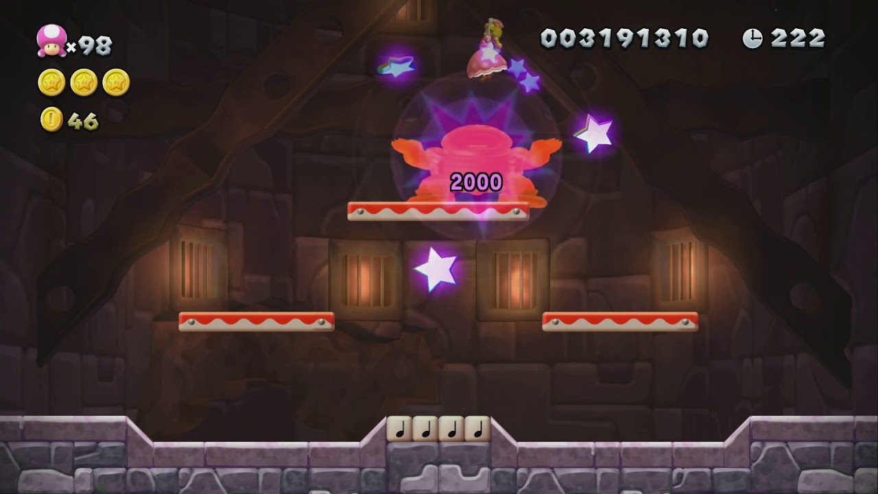 Sumo Bro's Spinning Tower ~ Rock-Candy Mines-Tower - Toadette-Luigi U ...