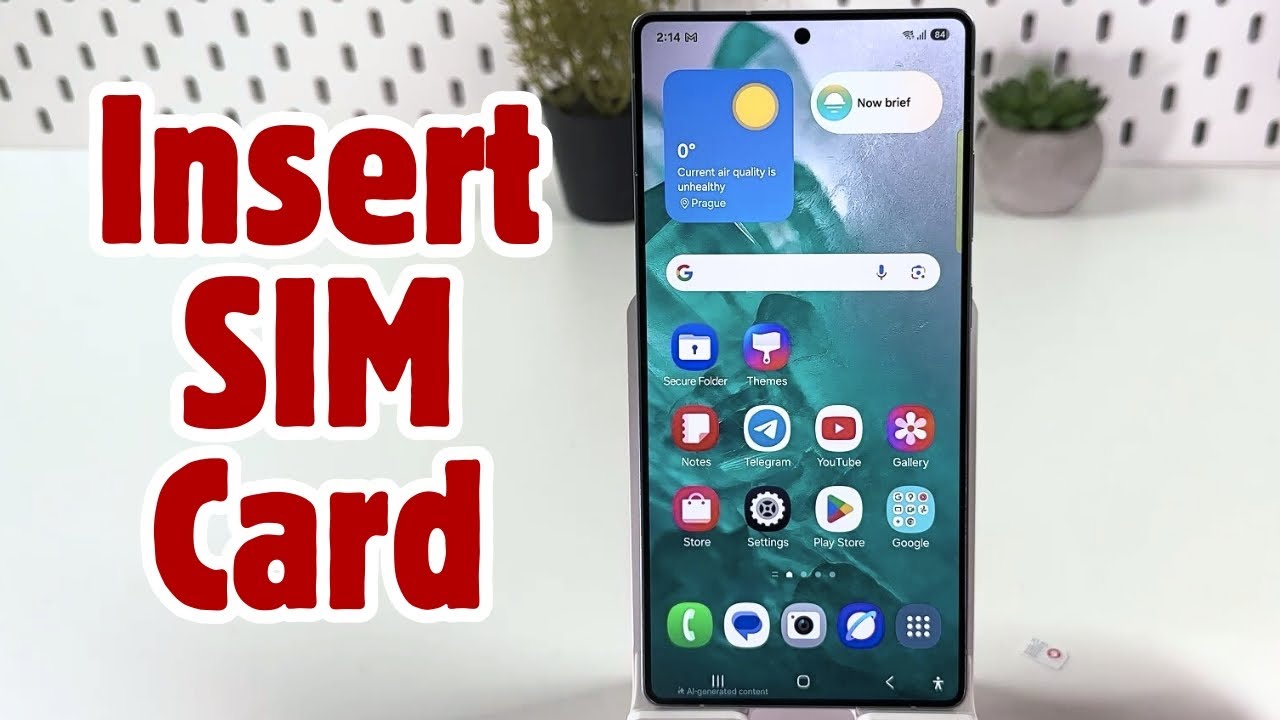 How to Insert Sim Card to Samsung Galaxy S25 Ultra - YouTube
