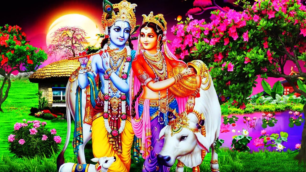 Best Relax sri krishna Flute Music ,Meditation flute, yoga, Healing ...