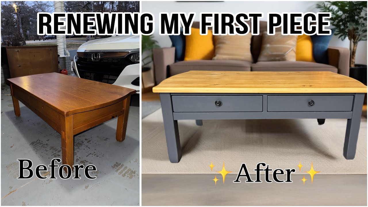 Refinishing My First Solid Wood Furniture - YouTube