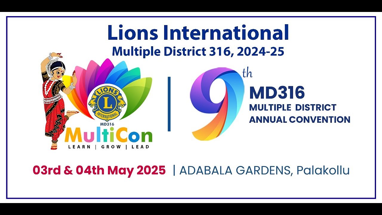 Lions International Multiple District 316 , 2024-25 || 9th MD316 ...