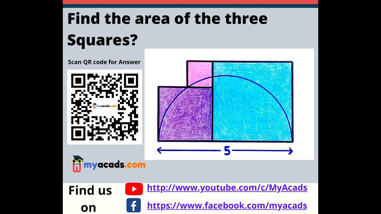 7. Geometry: Geometric Problem based on circles and areas ,Find the ...