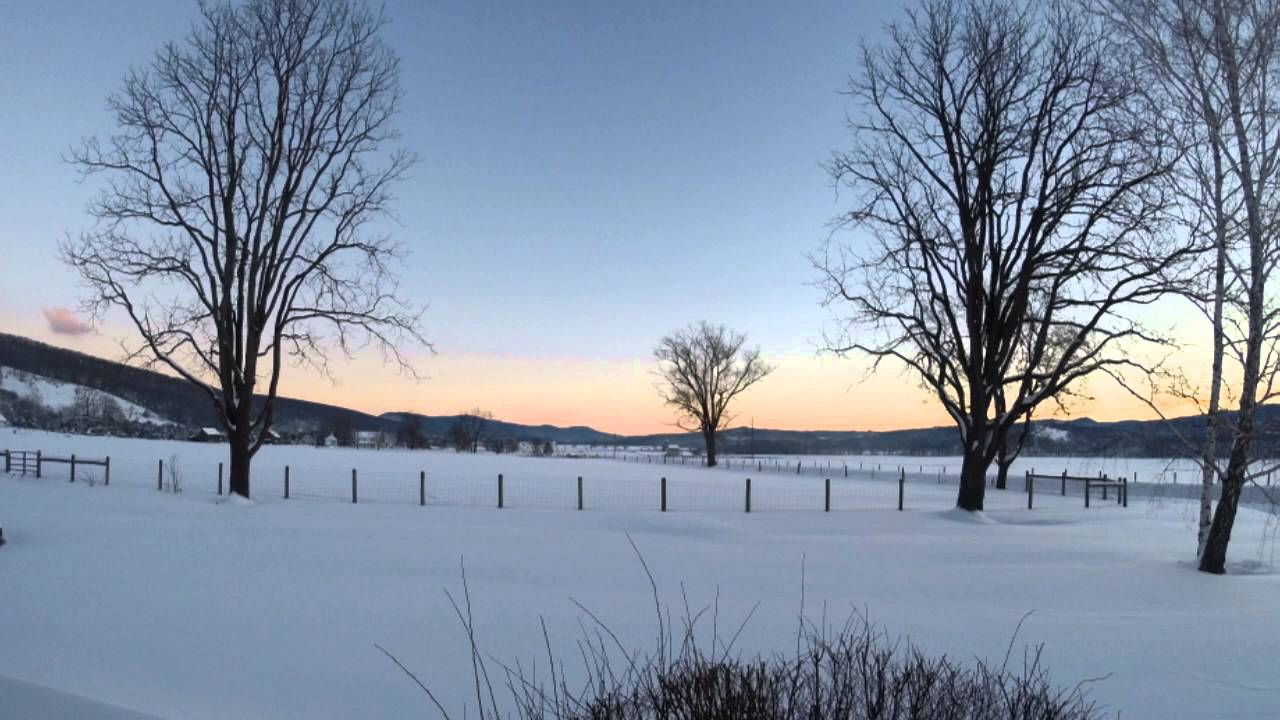 Sunrise after blizzard 2016 Upper Tract, WV - YouTube