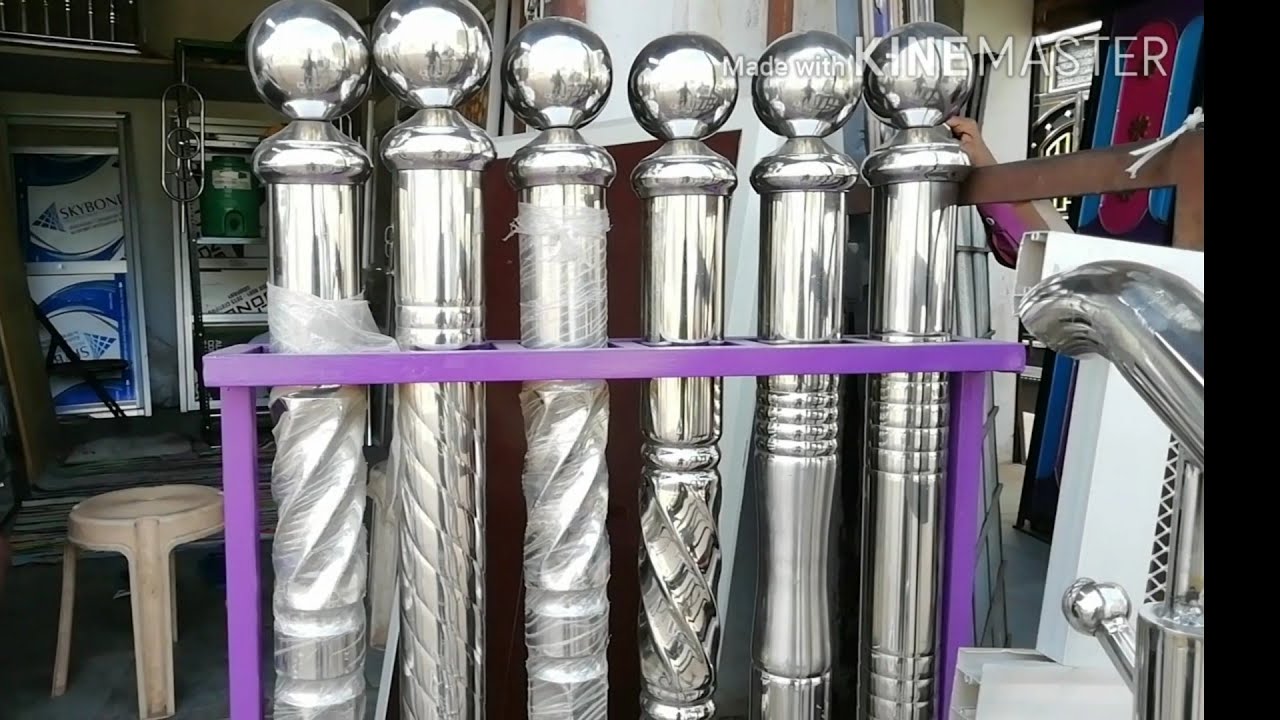 staircase steel ralling deisgn and price || as ralling design ...