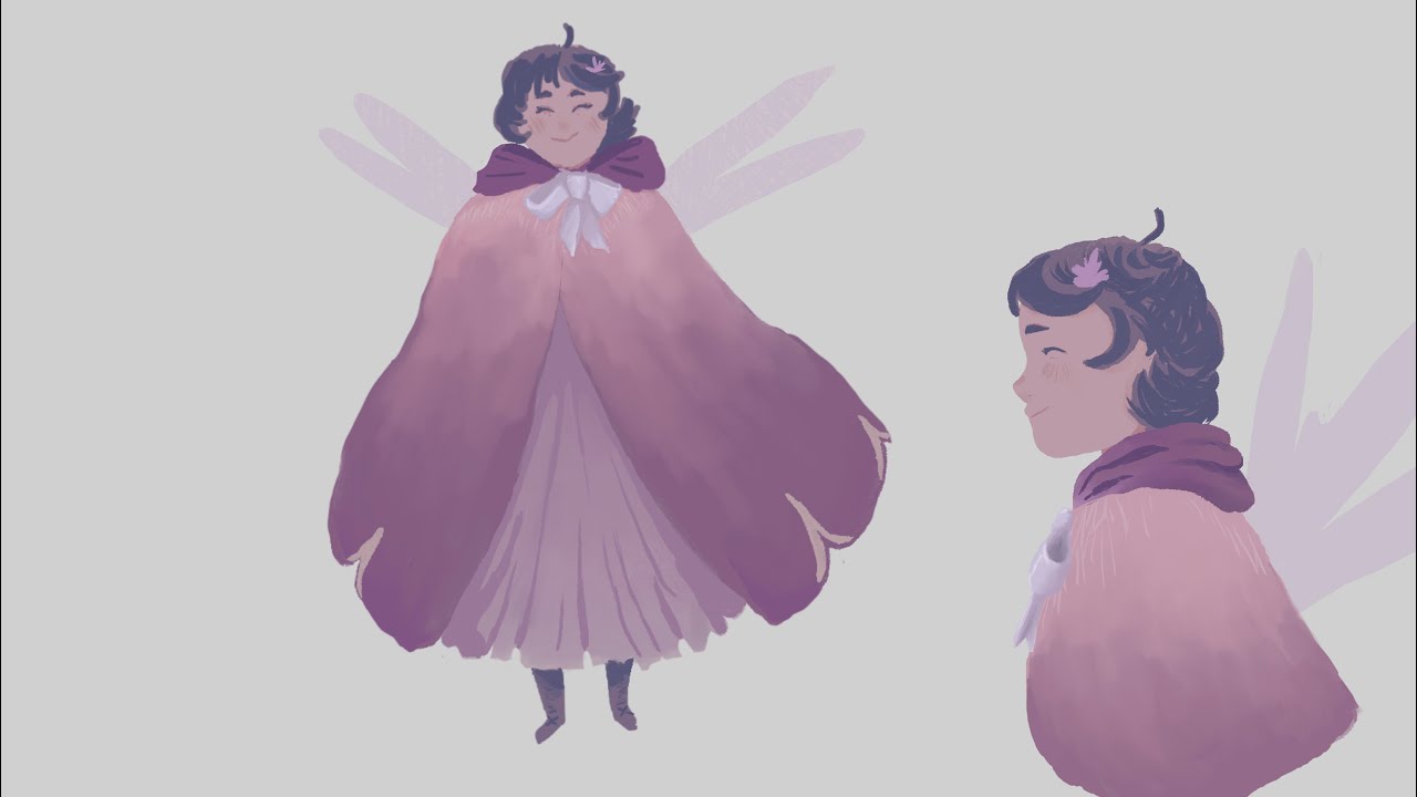 Speed paint fairy character design - YouTube