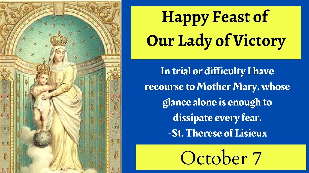 Feast day of Our Lady of the Most Holy Rosary also known as Our Lady of ...