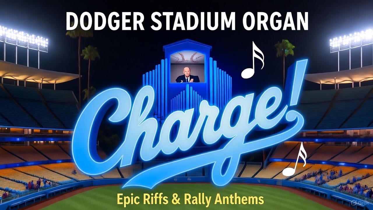 Dodger Stadium - "Charge" on the Roland organ - Nancy Bea! - YouTube Music