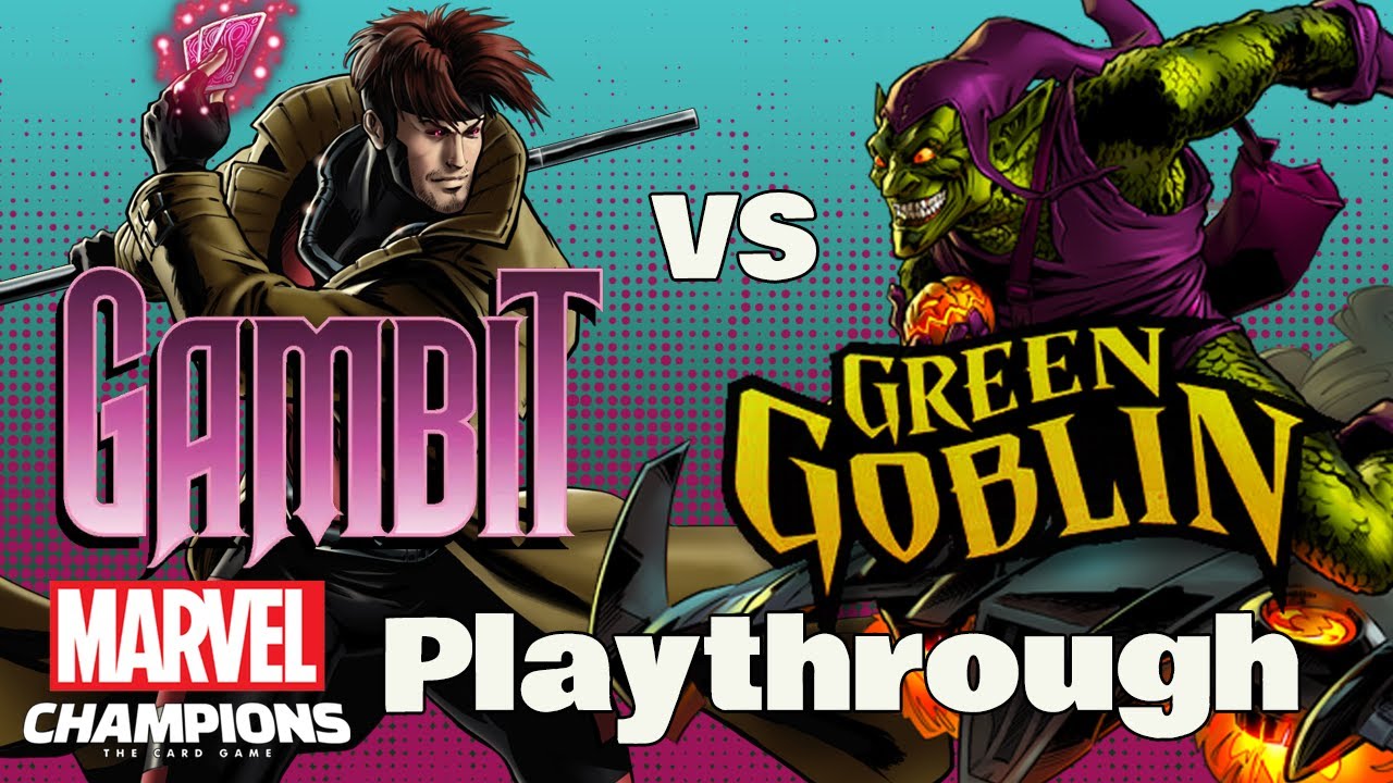 GAMBIT vs GREEN GOBLIN Marvel Champions Expert Playthrough - YouTube