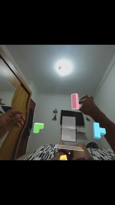 jogando cubism no Meta quest 3 na realidade mista - YouTube