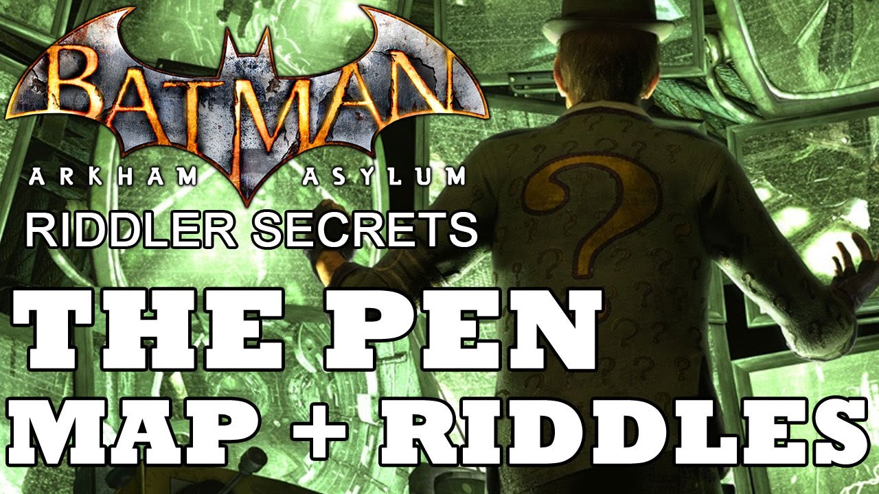 Batman: Arkham Asylum: Penitentiary Secret Map Location and Riddle ...