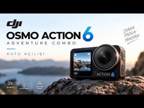 DJI OSMO ACTION 6 - Adventure Combo (Kutu Açılışı)