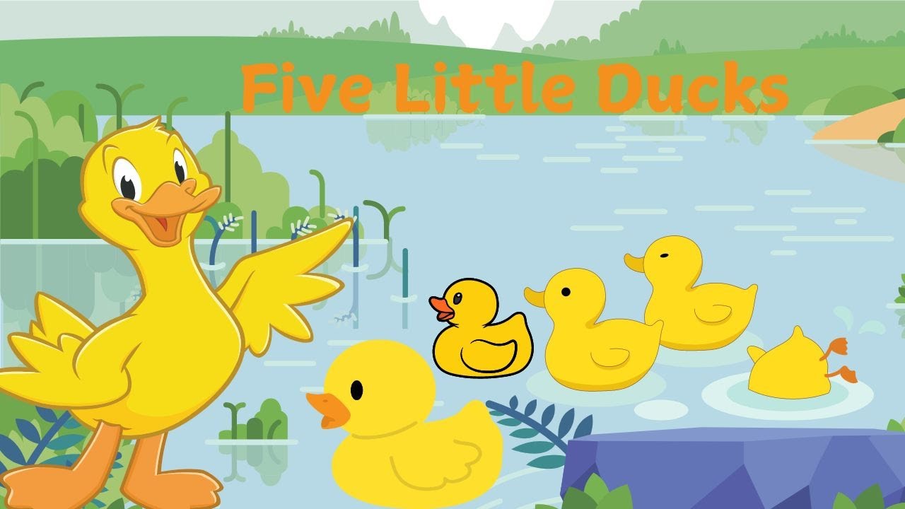 Five Little Ducks|Kids Song|Nursery rhymes|Different voices in Loop ...