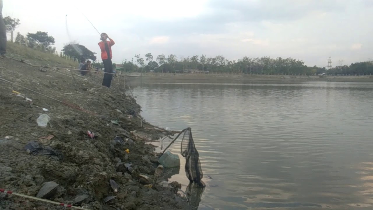 Mancing jaer menggunakan teknik pancing jaring part 2 - YouTube