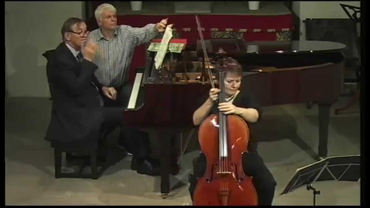 Corinne Morris and Hugh Mather play Beethoven : Cello sonata in G minor ...